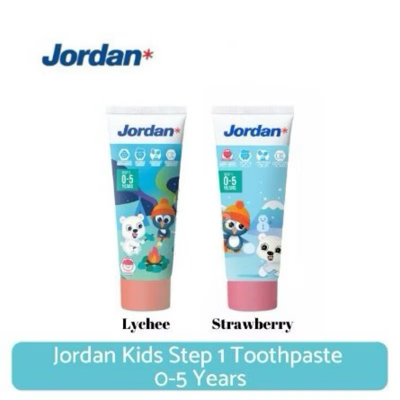 Jual Jordan Toothpaste Step 1 - Step 2 Pasta Gigi Bayi & Anak Untuk ...