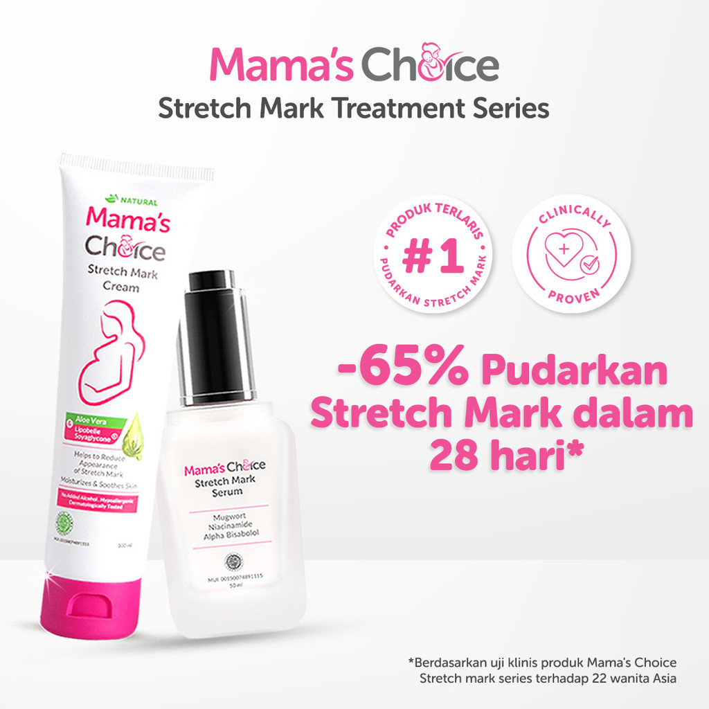 Jual Mama's Choice Stretch Mark Treatment Series (Stretch Mark Cream ...