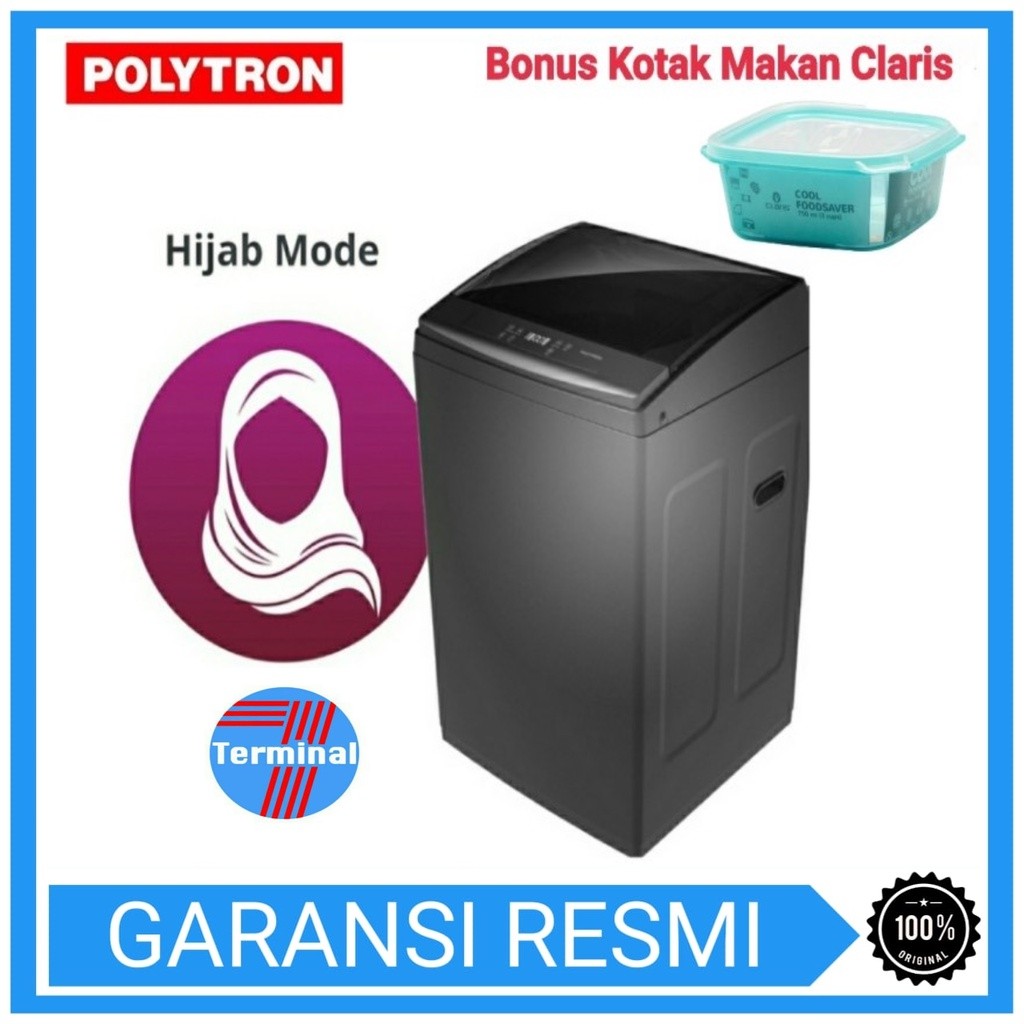 Jual POLYTRON Mesin Cuci 1 Tabung Zeromatic belleza Hijab Mode 8kg/9kg/10kg | Shopee Indonesia
