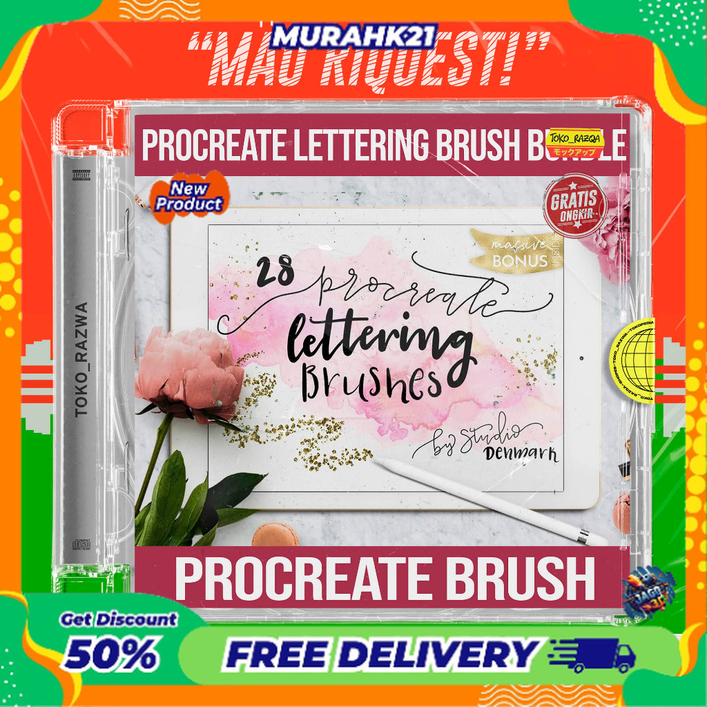 Jual Procreate Brush - Lettering Brushes - 130423 PROCEATEBRUSH | Shopee Indonesia