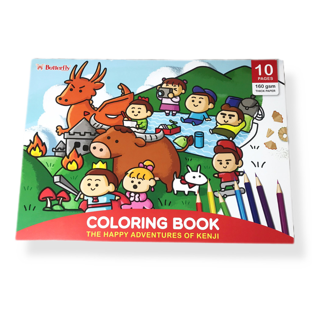 Jual Butterfly - Coloring Book Ukuran A4 Buku Mewarnai - PCS | Shopee ...