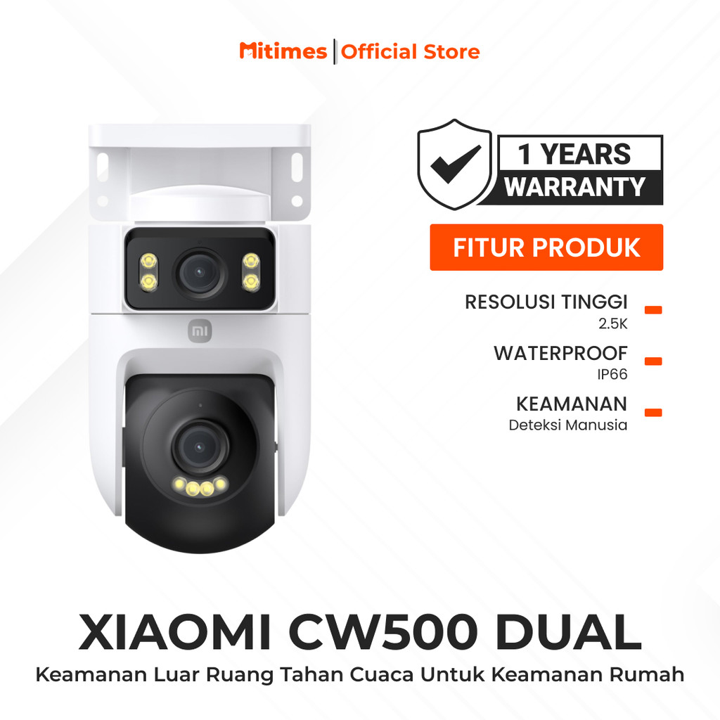Jual Xiaomi Outdoor Camera CW500 Dual CCTV Outdoor Dual Lensa 4MP Fixed ...