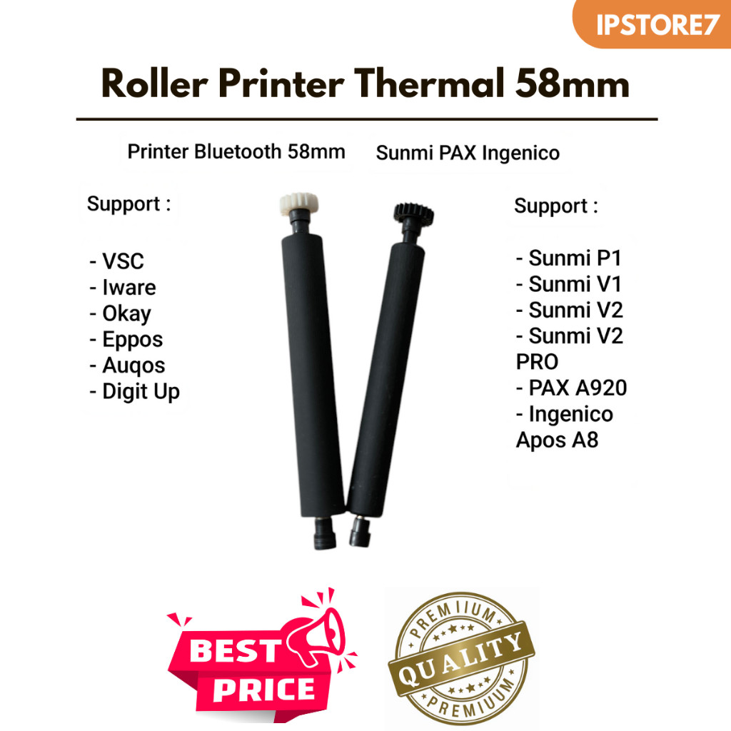 Jual [TERLARIS] Roller Printer Bluetooth Thermal 58mm Sunmi V1 V2 V2PRO ...
