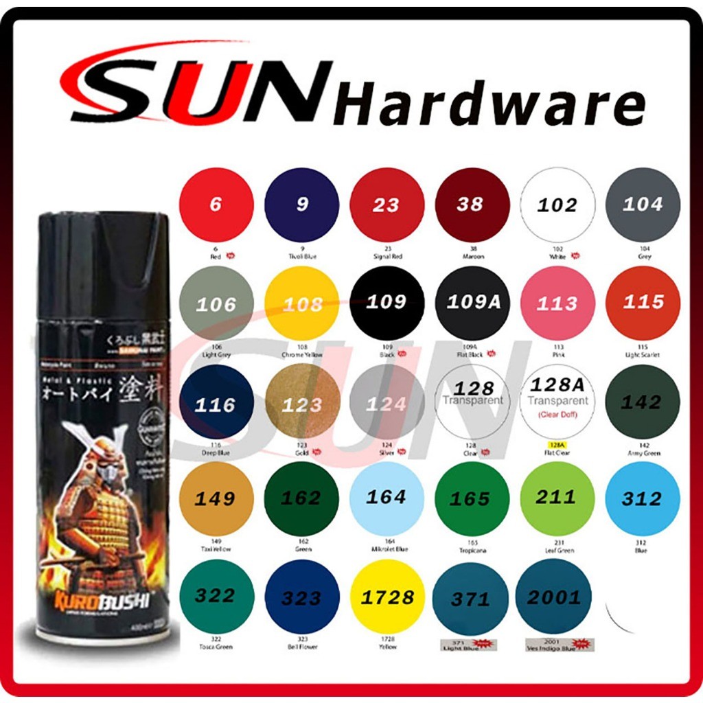 Jual Pilox Samurai Kurobushi 400 Ml Pilok Silver Gold Black Flat White ...