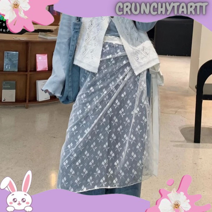 Jual NEW SY-10 kain pinggang lace belt y2k apron skirt curtain syal ...