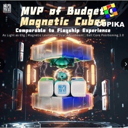 Jual Cube Puzzle Moyu RS3M V5 3x3 Magnetic Maglev UV Ball Core RS3 M v ...