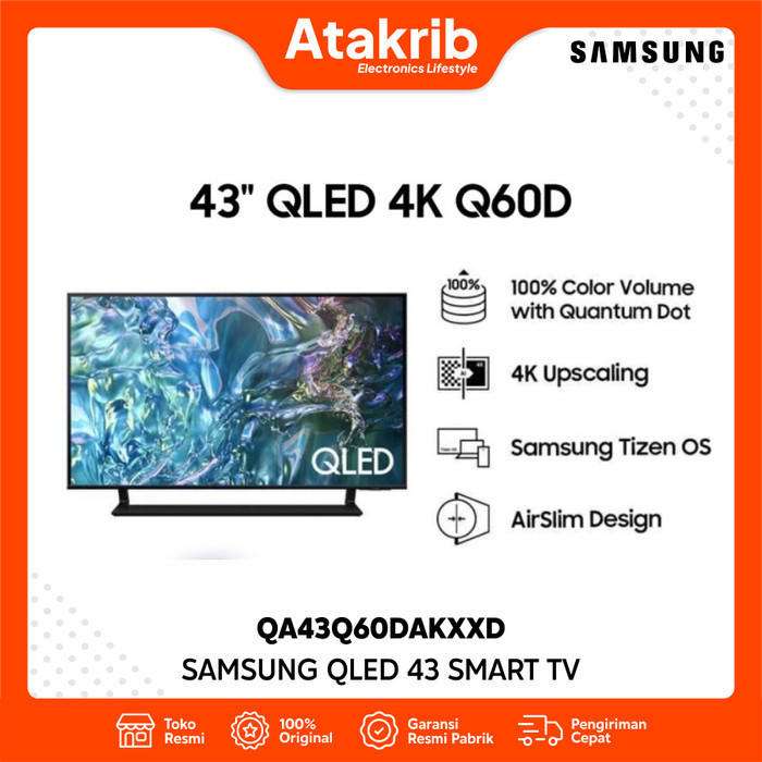 Jual SAMSUNG QLED 43 QA43Q60DAKXXD QLED 4K Q60D Smart TV | Shopee Indonesia