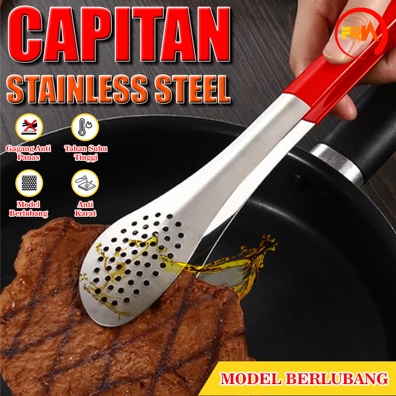Jual FRN Kitchenware - Penjepit Makanan Capitan Stainless Steel ...