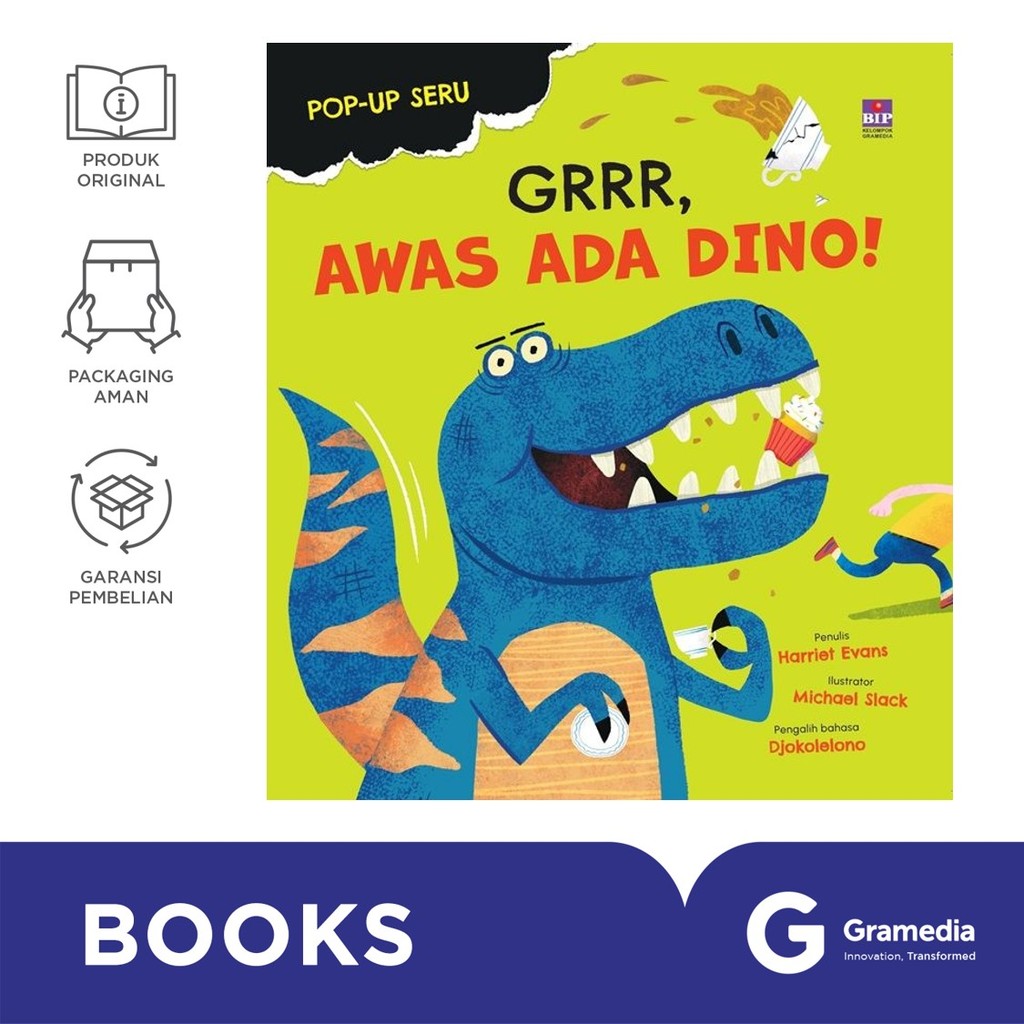 Jual Pop-Up Seru: Grrr, Awas Ada Dino! (Little Tiger Press) | Shopee ...
