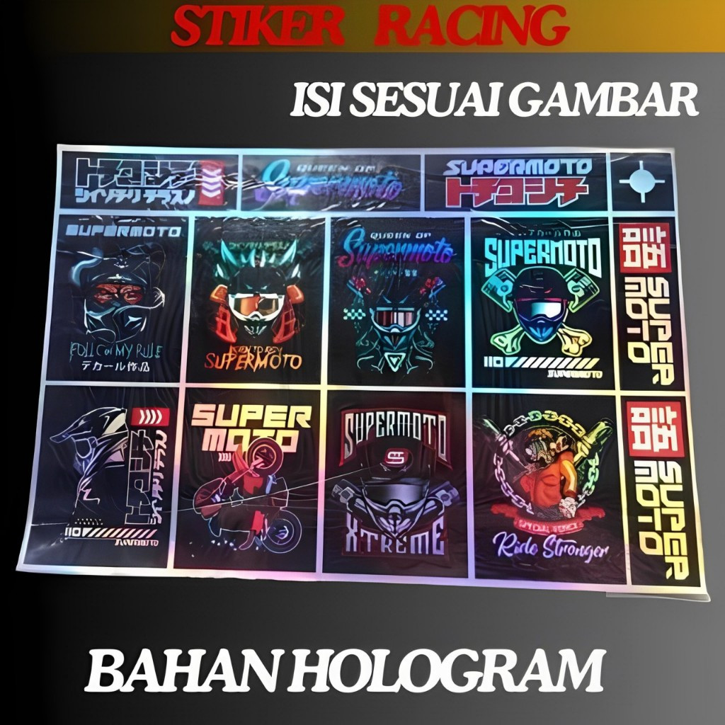 Jual STIKER HOLOGRAM, STIKER MOTOR HOLOGRAM,STIKER KATA KATA, STIKER RACING PACK HOLOGRAM ...