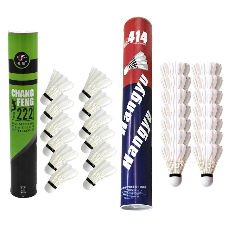 Jual 12 Pack Outdoor Badminton Badminton For Training Duck Feather ...