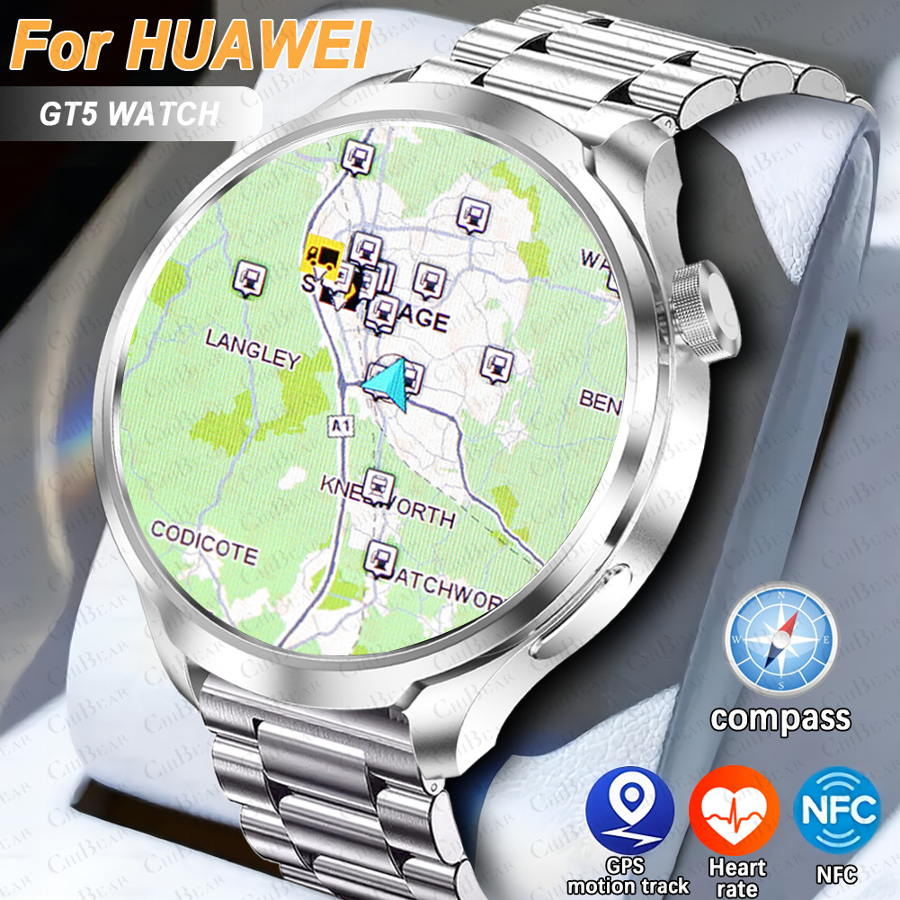 Jual For HUAWEI GT5 Watch Outdoor Sports Smart Watch Men AMOLED Screen ...