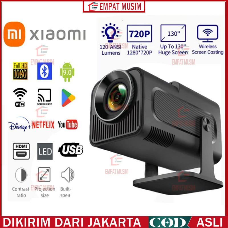 Jual Proyektor HY320 Android 11.0 1080p 10000 Lumens WiFi 6 Bluetooth 5 ...