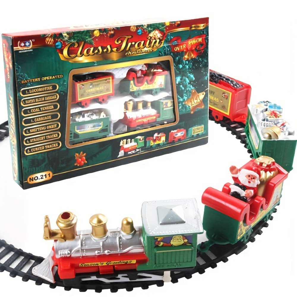 Jual WizKidz Christmas Electric Train Set - Realistic Railway Toy ...