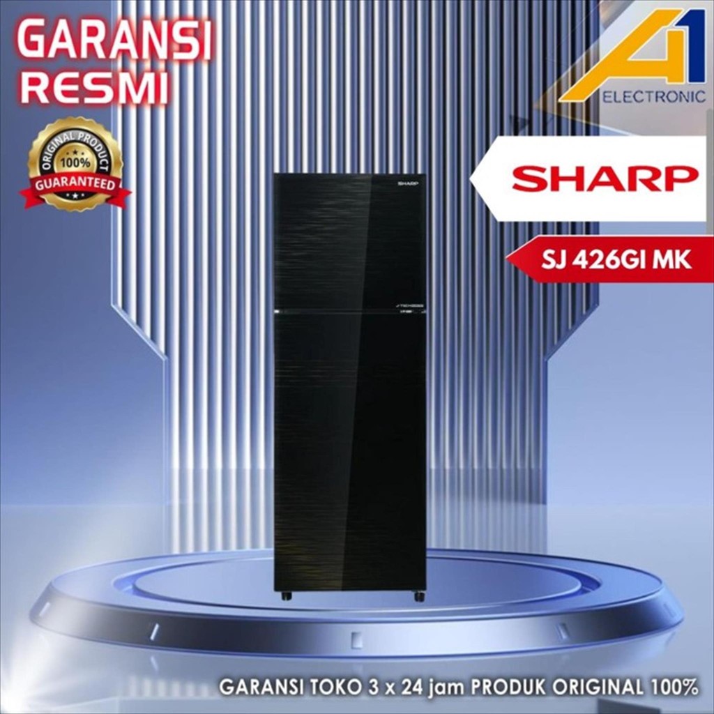 Jual Kulkas SHARP SJ426GIMK / SJ 426GI MK J-Tech Inverter 2 Pintu 338L | Shopee Indonesia