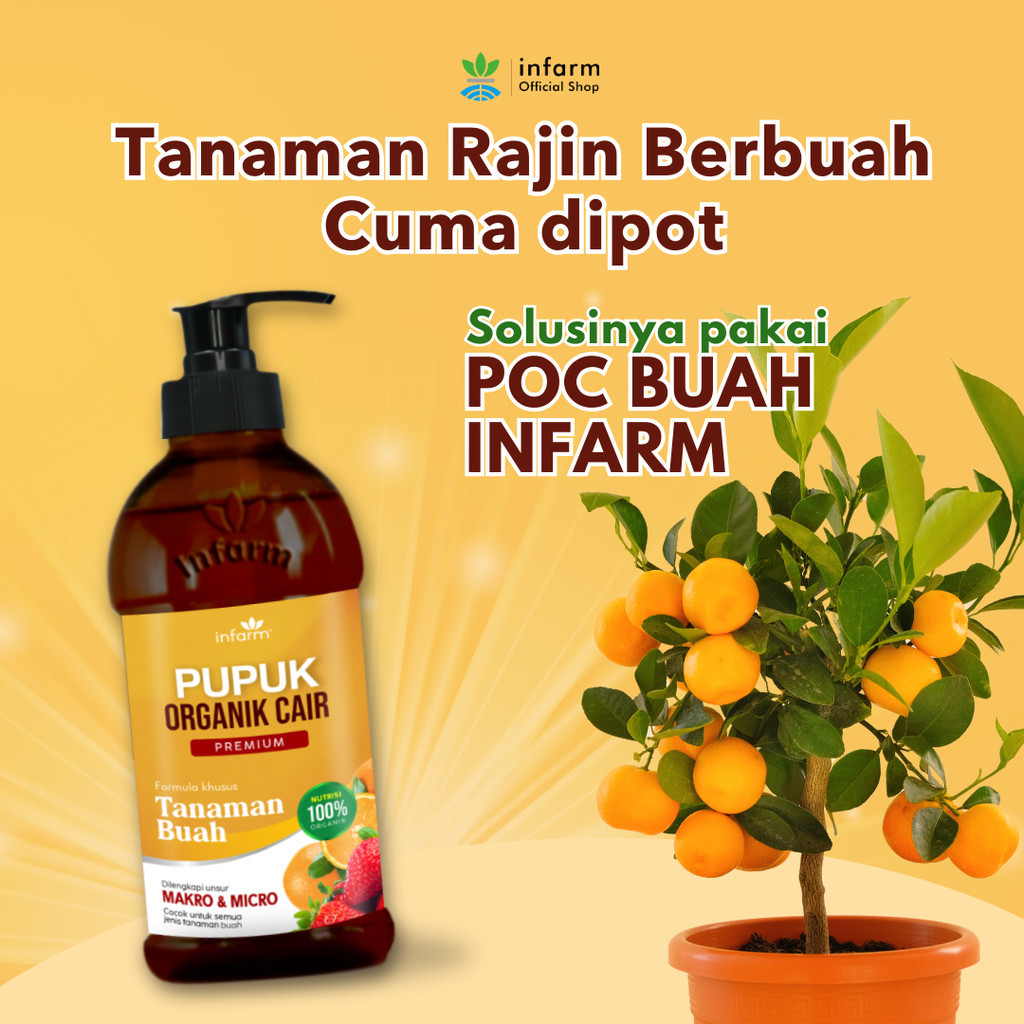 Jual Infarm Pupuk Organik Cair Buah / Bunga 500mL POC Kompos Original ...