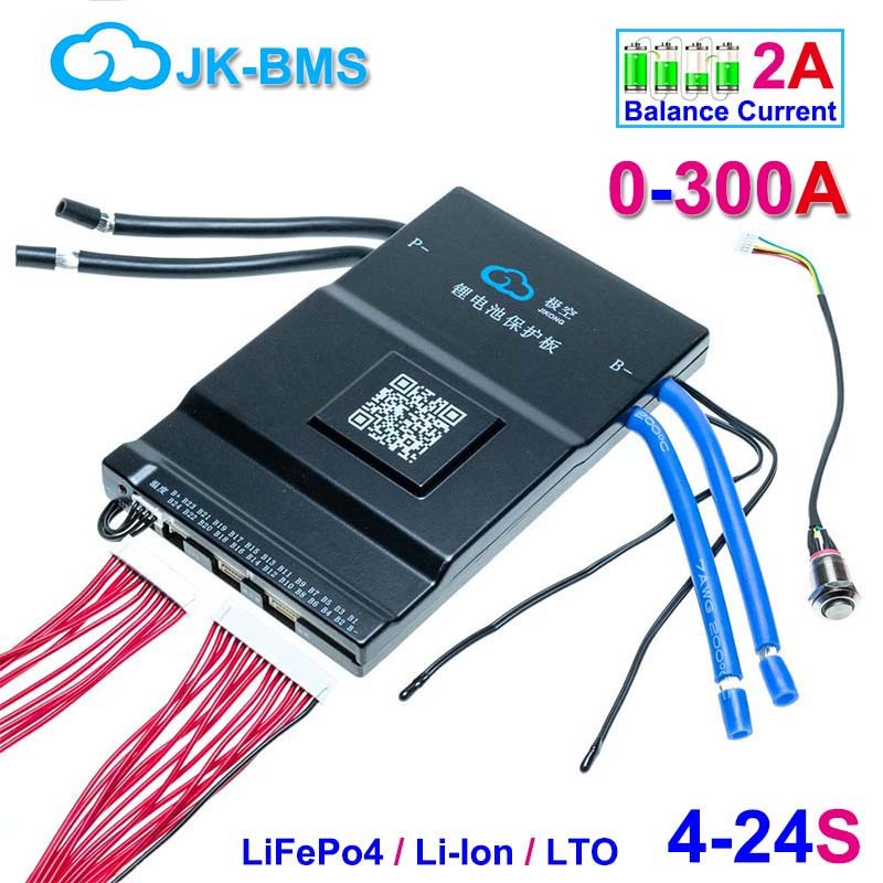 Jual JK-BMS Smart Bluetooth Active Balance Li-Ion LiFePo4 LTO Battery 4S 8S 14S 16S 17S 20S 24S ...