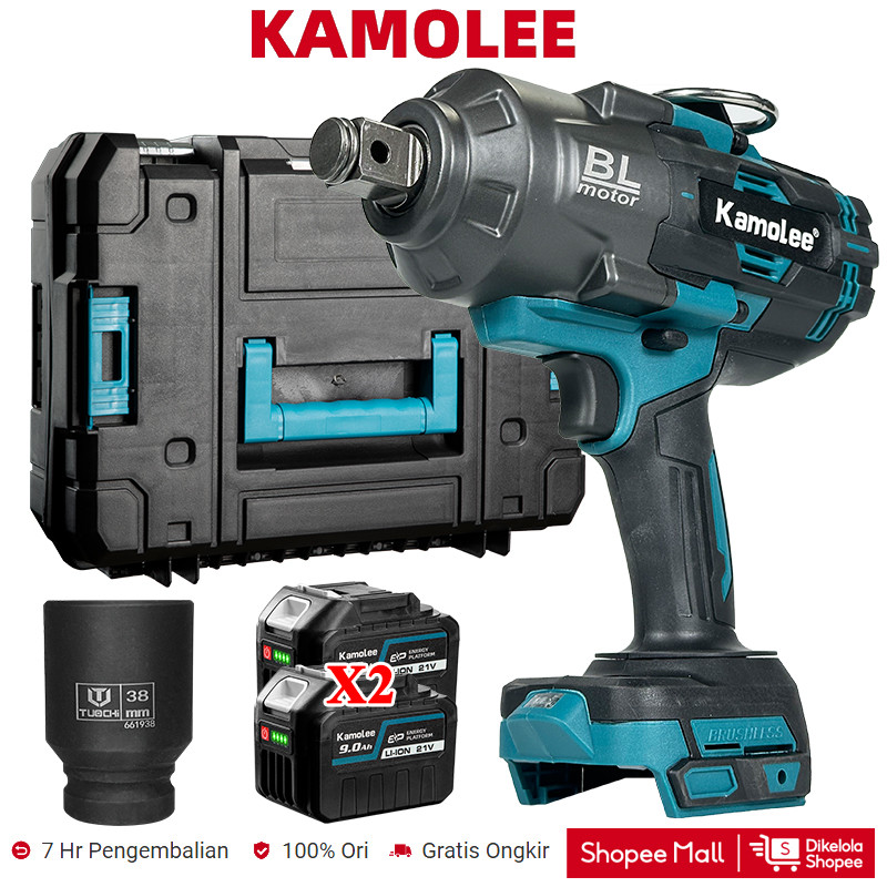 Jual Kamolee DTW1300 3100N.M 3/4Inci Brushless Impact Wrench/Power Tool ...