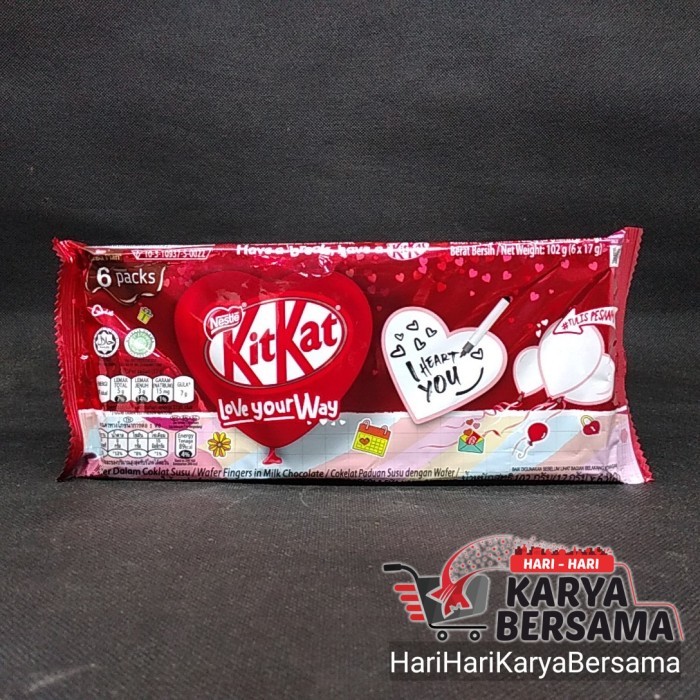Jual MAKANAN RINGAN NESTLE KIT KAT 2F PACK ISI 6 PCS X 17GR | Shopee ...