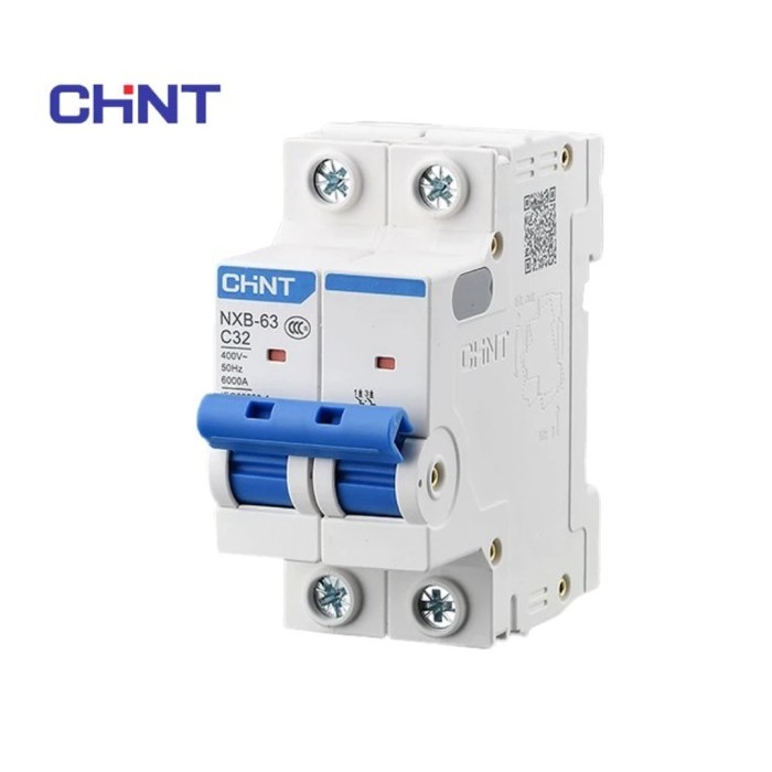 Jual CHINT NXB-63 MCB 2P 2 Pole Phase Kabel Listrik 1 2 4 6 10 16 20 25 32 40 50 63 Amper 6KA ...
