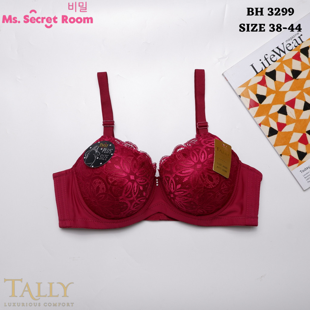 Jual TALLY BRA BH JUMBO 3299 | ADA KAWAT | BUSA TIPIS | CUP D | SIZE 38-44 |KAIT 4 | BAHAN KATUN ...