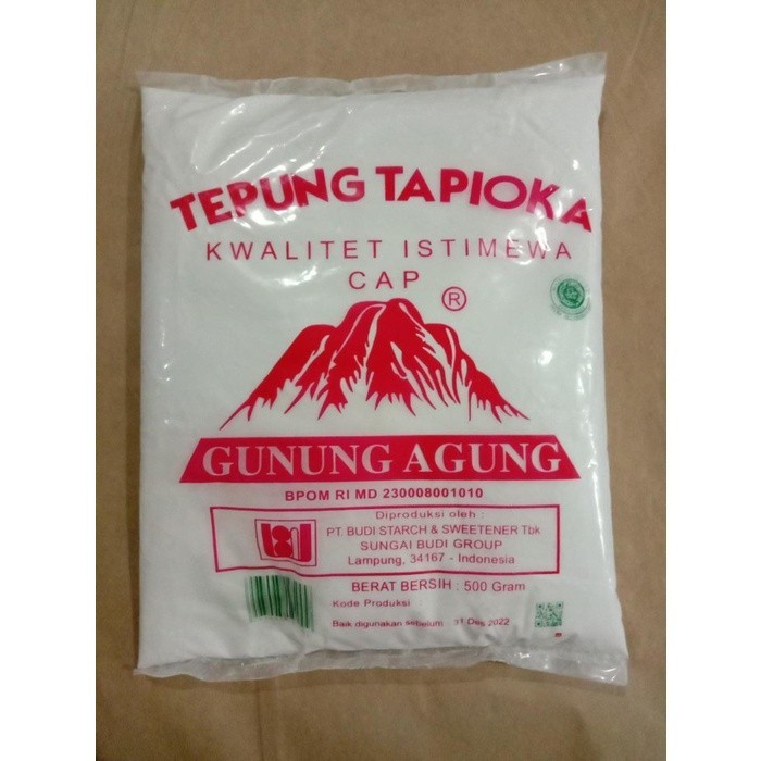 Jual New Item TEPUNG TAPIOKA GUNUNG AGUNG 500G | Shopee Indonesia
