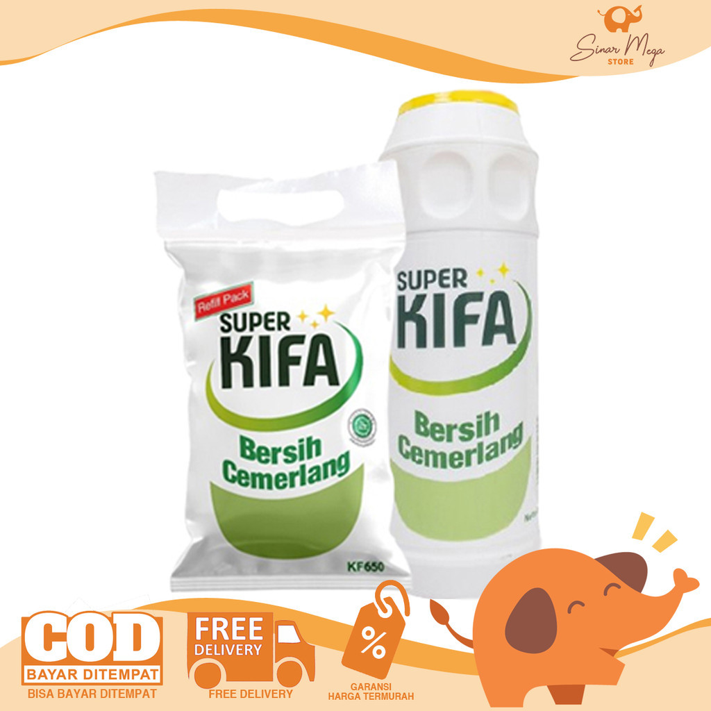 Jual SUPERKIFA Bubuk Pembersih Kerak 650gr Scouring Powder Canister ...