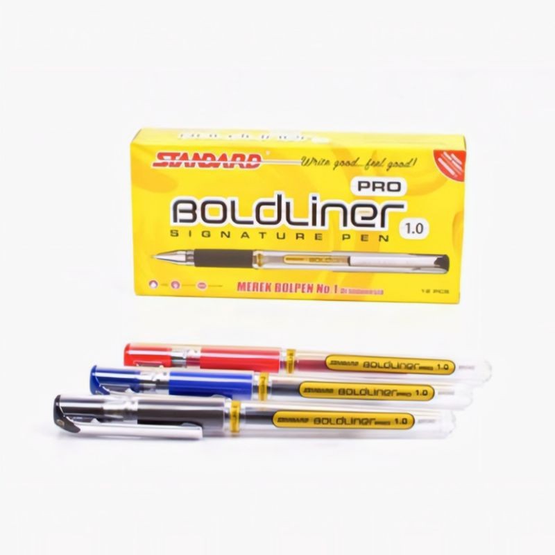 Jual STANDARD BOLDLINER PRO 1.0MM SIGN PEN (1PAK/12PCS) | Shopee Indonesia