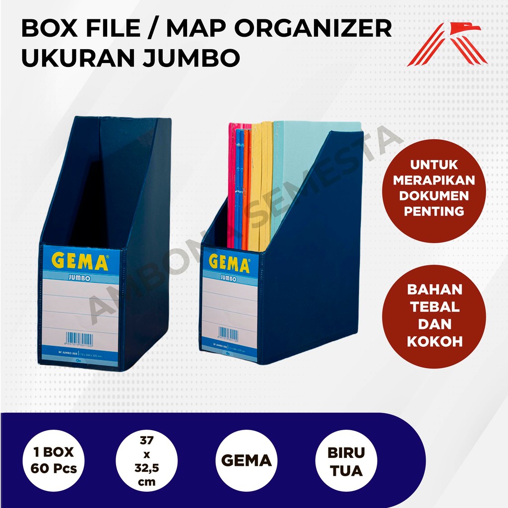 Jual Box File Gema Biru Tua Jumbo | Shopee Indonesia