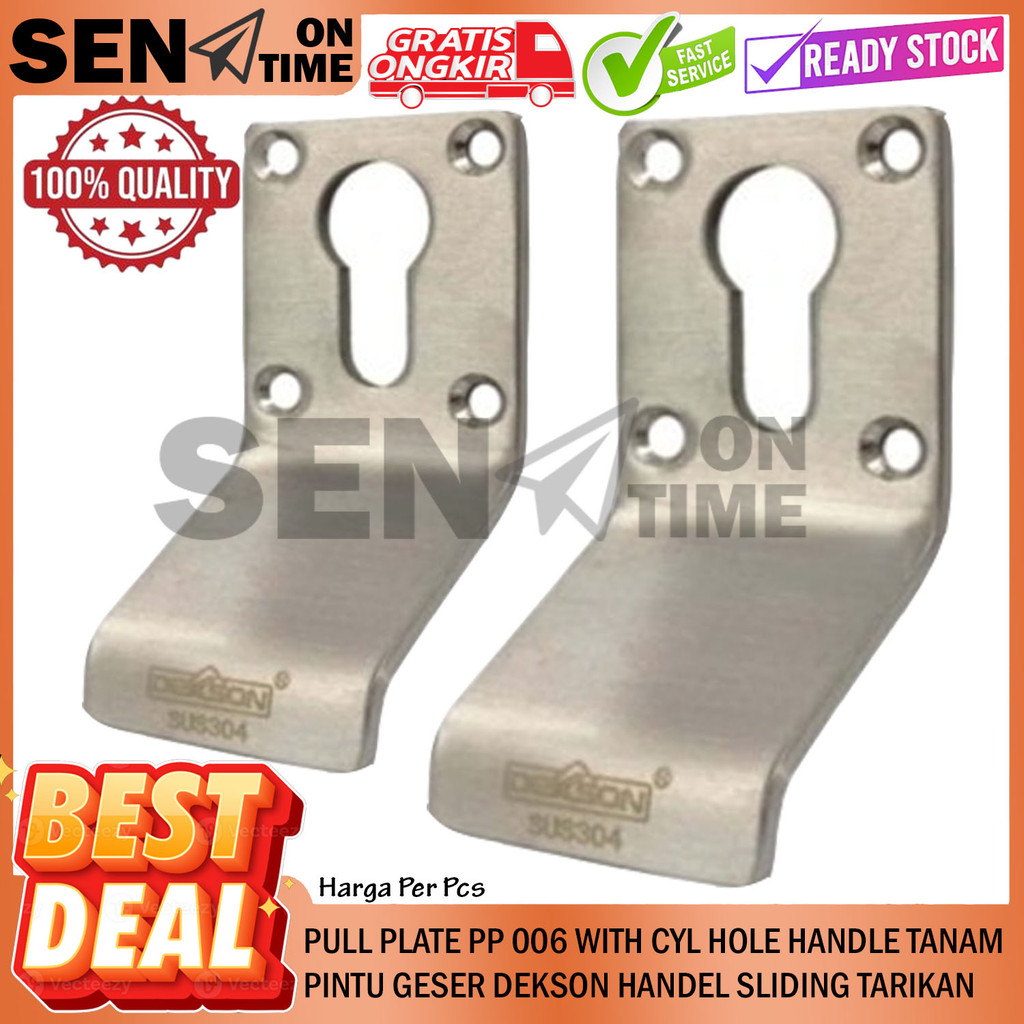 Jual Dekkson Pull Plate Dekson Pp 006 With Cyl Hole Sss Handle Tanam ...
