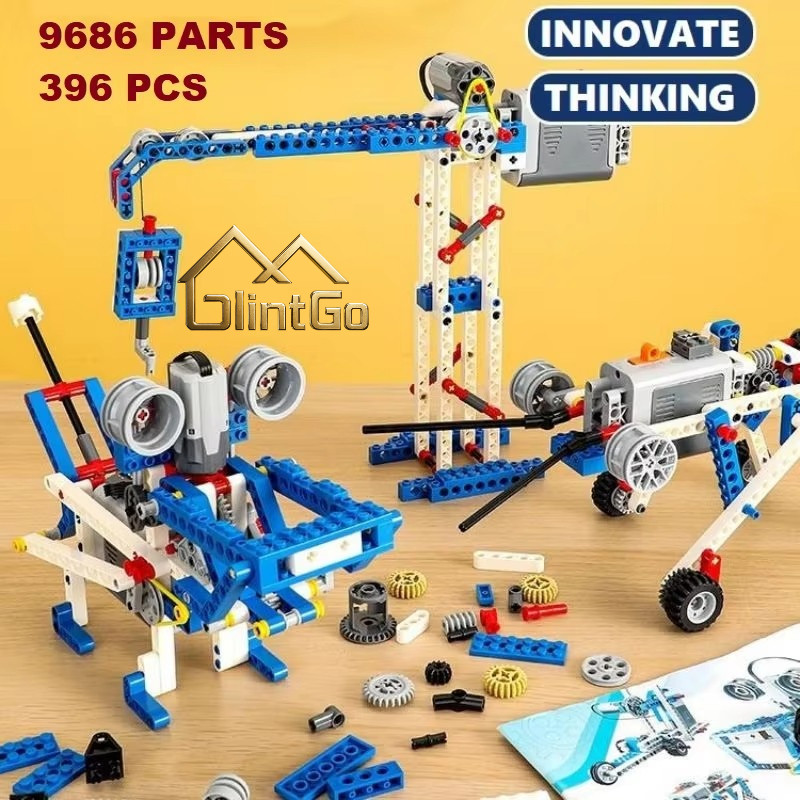 Jual Lego 9686 Alat Pembelajaran Partikel Kecil Set Mesin Mekanik Yang ...