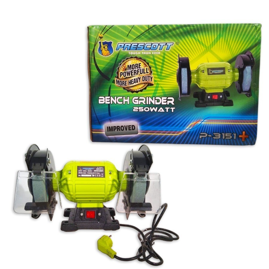 Jual Prescott Bench Grinder Mesin GURINDA Gerinda Duduk 250 Watt Full ...