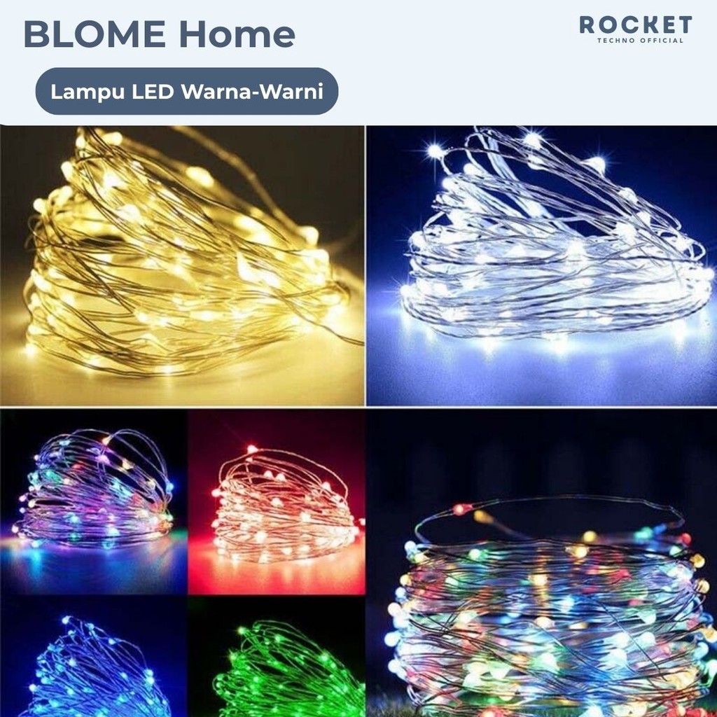 Jual LED kawat Lampu Hias TUMBLR dekor bunga balon souvenir kado + FREE ...