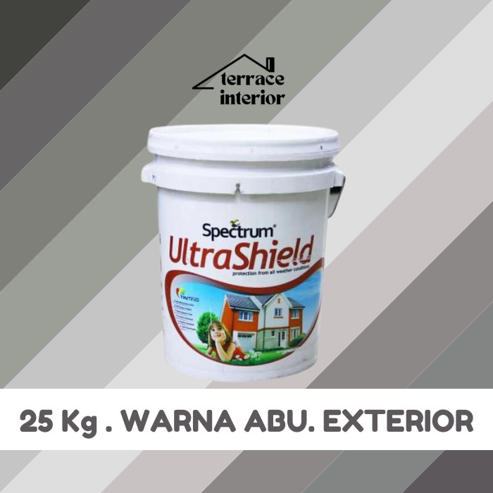 Jual Cat Tembok Spectrum Ultrashield Warna Abu 25 Kg | Shopee Indonesia