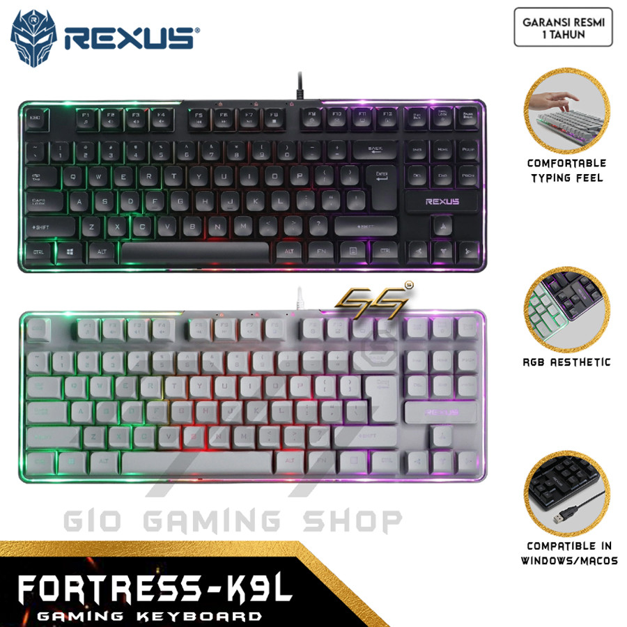 Jual Keyboard Gaming Rexus Battlefire K9L K9-L K9 L RGB Gaming Keyboard ...