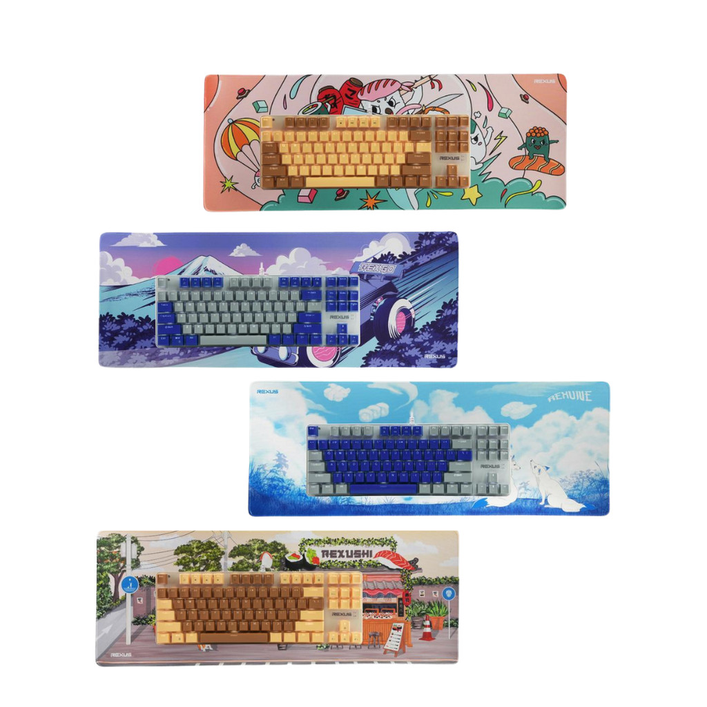 Jual REXUS AYAKA SERIES KG7 KG8 KG9 KG10 WIRED MECHANICAL GAMING KEYBOARD TKL LAYOUT DESKMAT ...