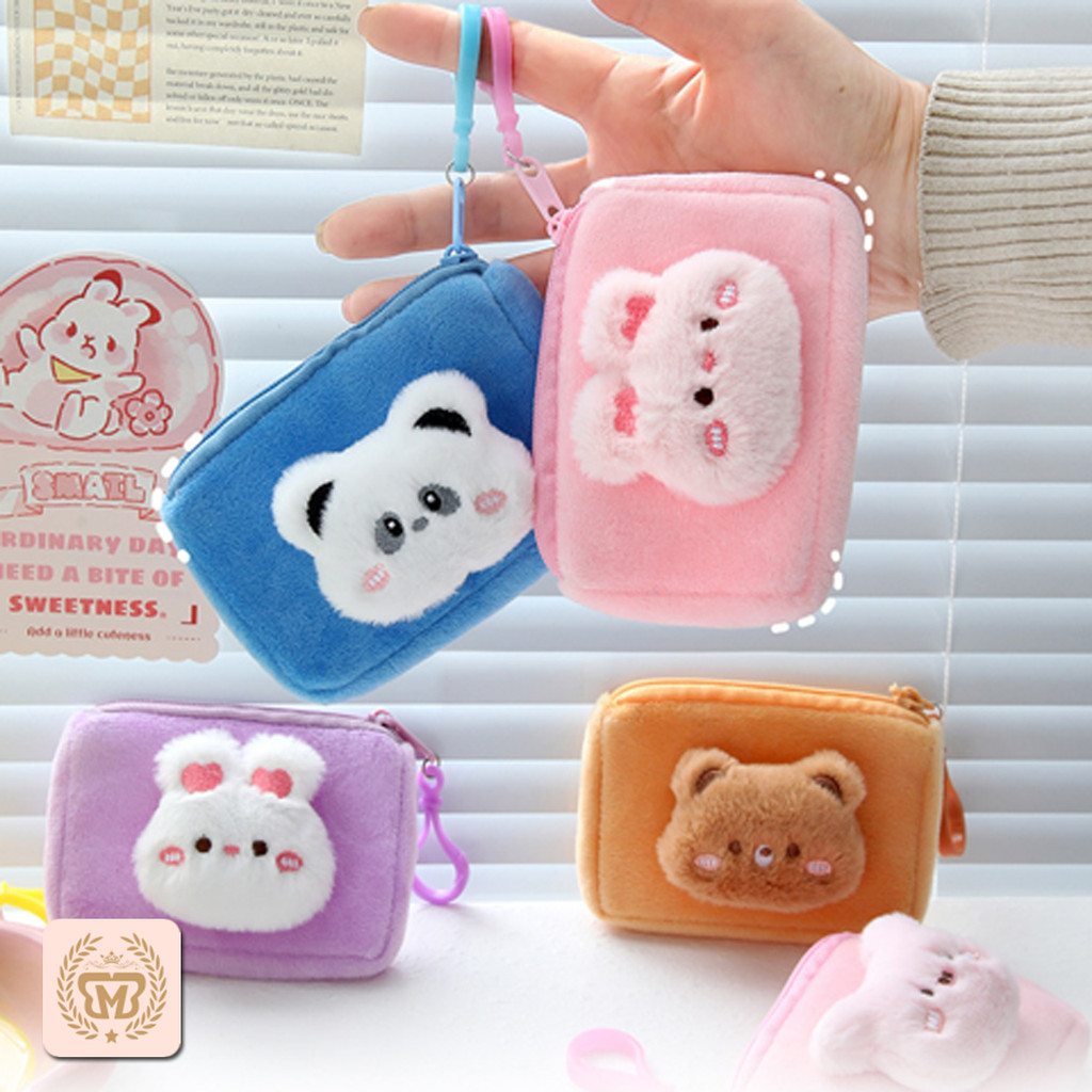 Jual Dompet Bulu Kekinian Boneka Karakter Binatang 3D Premium Quaility ...