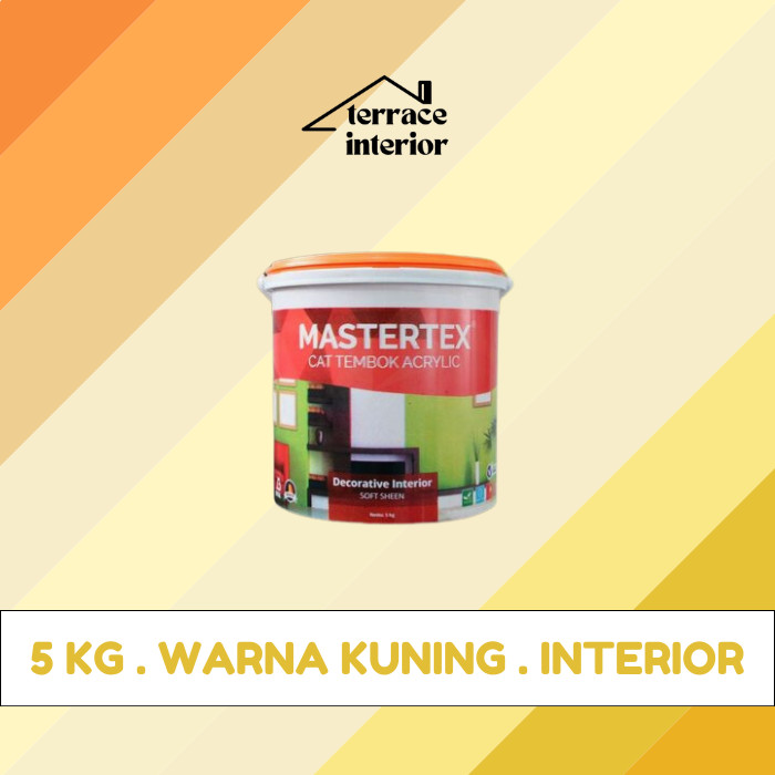 Jual Cat Tembok Interior Bital Asia Mastertex Warna Kuning 5 KG ...