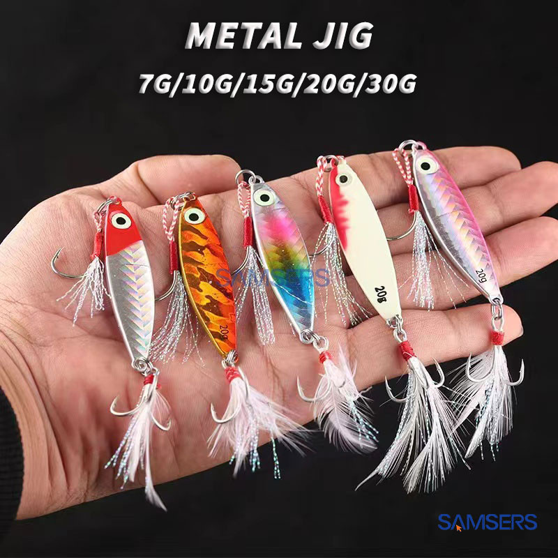 Jual Metal Jig 7g/10g/15g/ 20g/30g Umpan Mancing Ikan Spinner Balancer Fishing Lure Metal Spoon ...