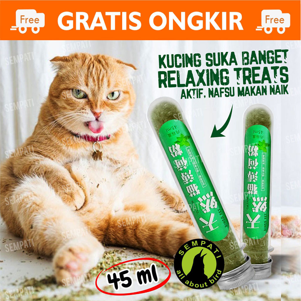 Jual SEMPATI Catnip Kucing Hahale Nature Catmint Powder Reffil Cemilan ...
