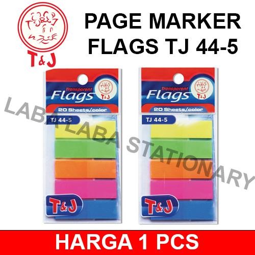 Jual STICKY NOTES / PAGE MARKER / PENANDA HALAMAN T&J 5 WARNA TJ 44-5 ...