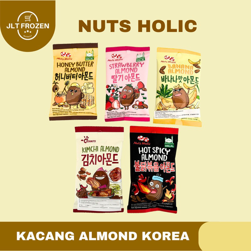 Jual Nuts Holic Korea Almond Snack / Korea Honey Butter Almond ...