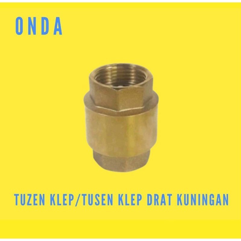 Jual Tuzen klep/Tusen klep 3" inch drat kuningan/brass ONDA | Shopee ...