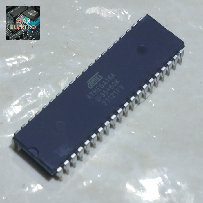 Jual ATMEGA16A U PU Dip-40 ATMEGA16APU Atmel ATMEGA16 ATMEGA 16A IC AVR Low Power CMOS 8-Bit ...