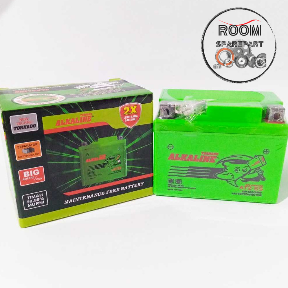 Jual Aki Kering NMAX KLX SATRIA FU FI ATZ-7V MF-MAINTENANCE FREE ...