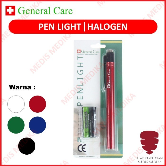 Jual Pen Light Kuning General Care Senter Lampu Halogen Lamp Penlight ...