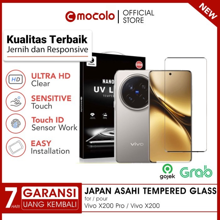 Jual Tempered Glass UV Vivo X200 Pro / X200 - Mocolo Anti Gores | Shopee Indonesia
