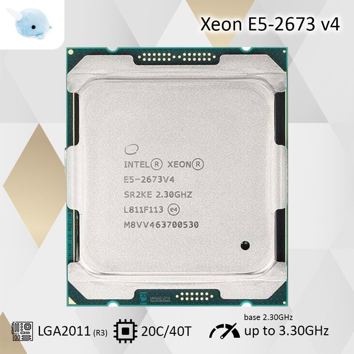 Jual Intel Xeon E5-2673 v4 Processor 3.30GHz LGA 2011-3 CPU Second ...