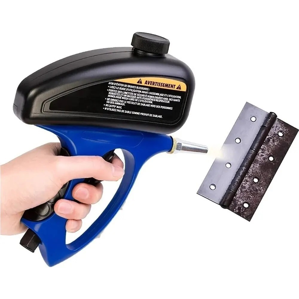 Jual 1Pcs Adjustable Sandblasting Gun 90psi Portable Sand Blaster Sand ...