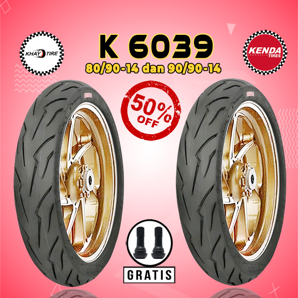 Jual Paket Ban Soft Compound Motor Matic KENDA K6039 80/90-14 + 90/90 ...
